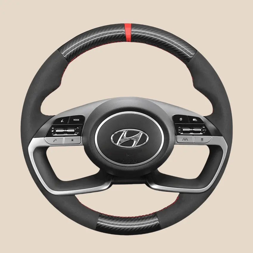 Steering Wheel Cover Kits for Hyundai Tucson IV i30 Sedan Elantra 2021 – Maxspeeding