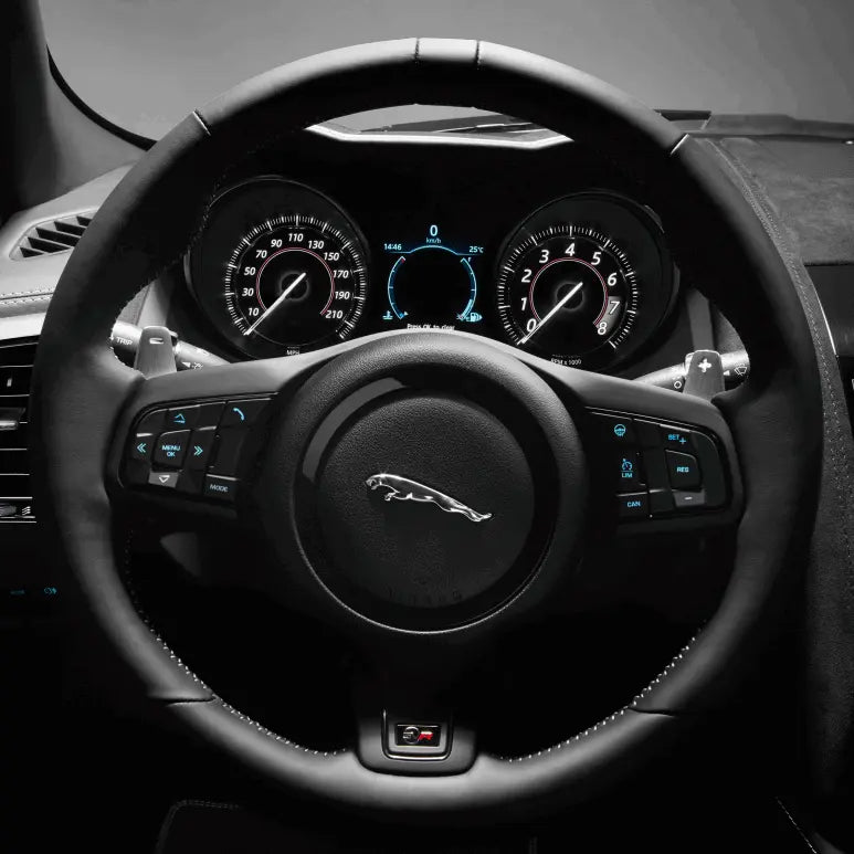 Steering Wheel Cover Kits for Jaguar F-Type SVR X152 2017-2024 – Maxspeeding