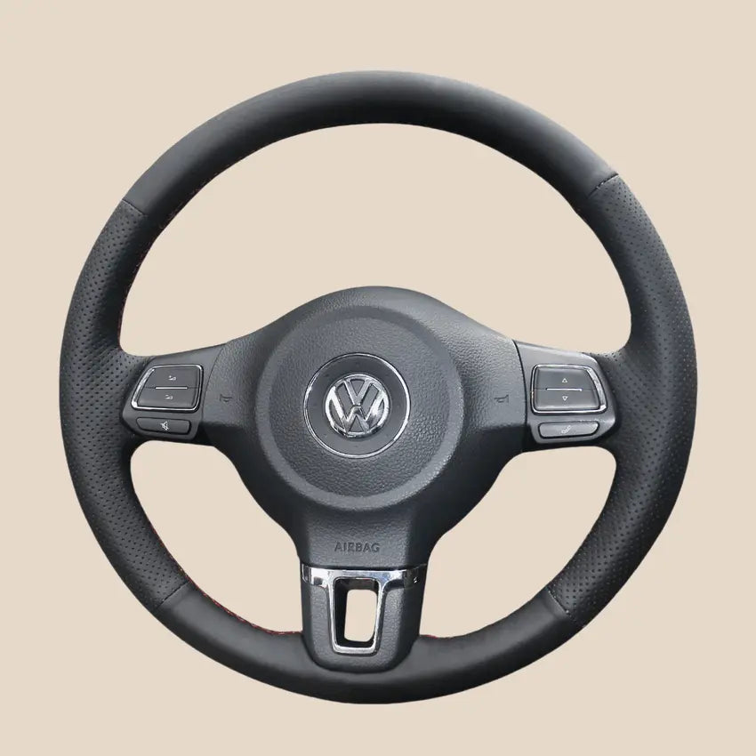 Steering Wheel Cover Kits for Volkswagen Golf 6 Golf Plus Polo Tiguan Touran Caddy Jetta 2009 ...