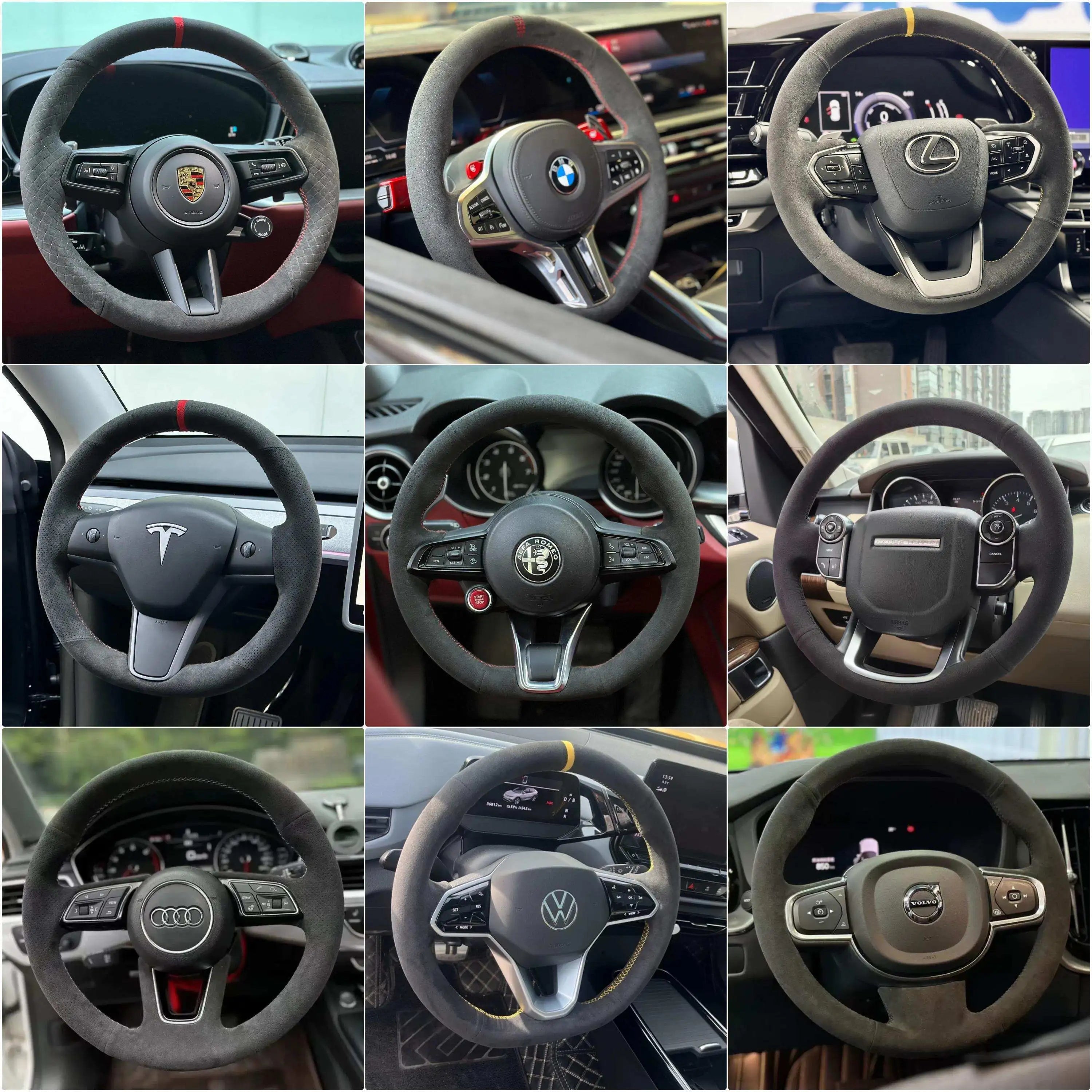 Steering Wheel Cover Kits for Hyundai Tucson ix35 2010-2016 – Maxspeeding